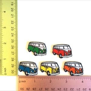 Other | Patch Hippie Van Iron On Applique 5 Vw Bus Diy | Poshmark